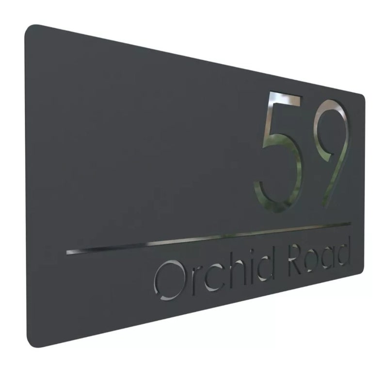 Door Number - Modern Door Number - Etsy
