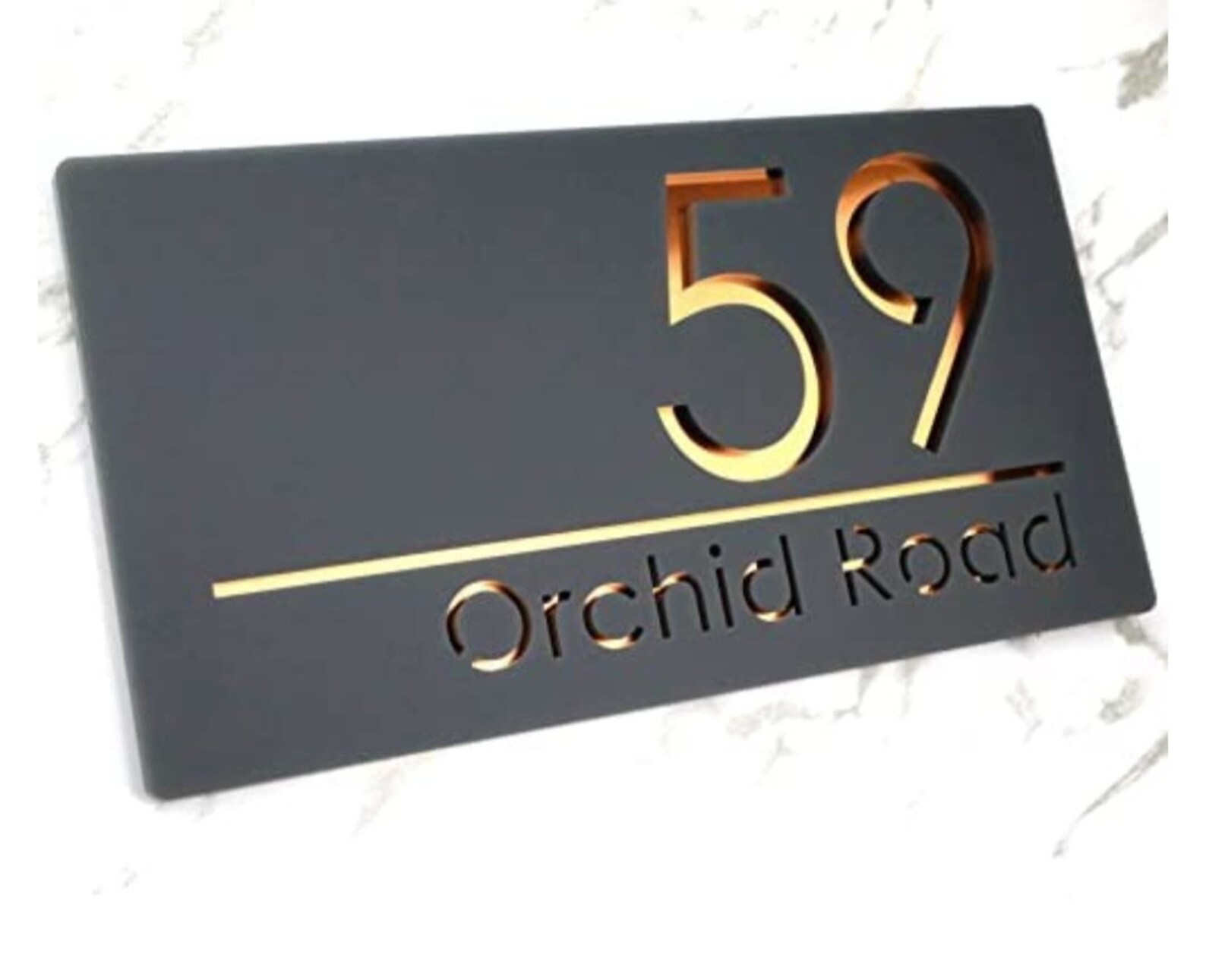 Door Number - Modern Door Number - Etsy