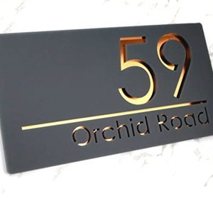 Door Number - Modern Door Number - Etsy