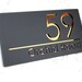 Door Number - Modern Door Number - Etsy