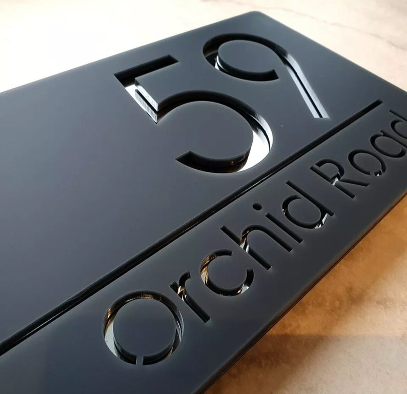 Door Number - Modern Door Number - Etsy