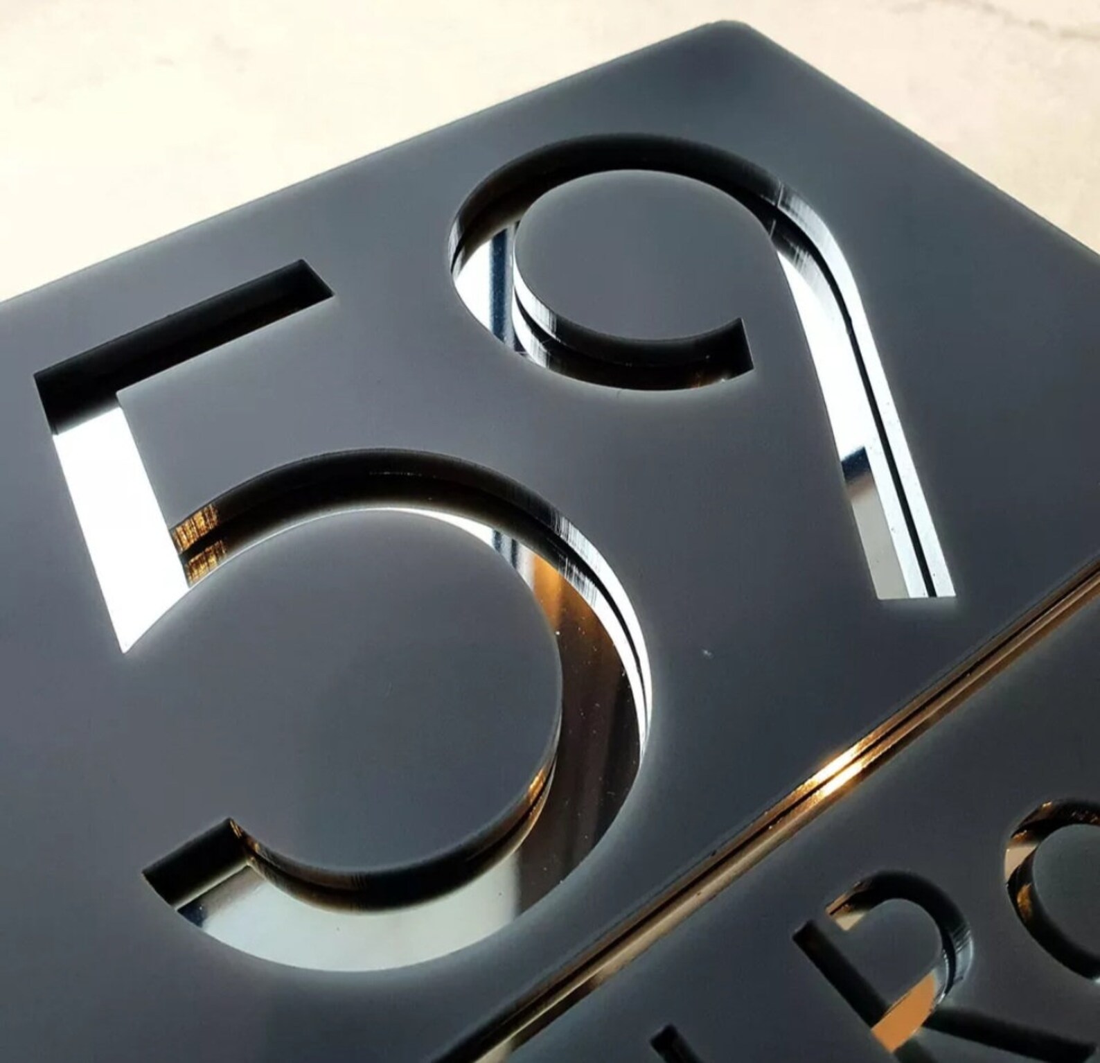 Door Number - Modern Door Number - Etsy