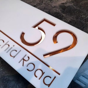 Door Number - Modern Door Number - Etsy