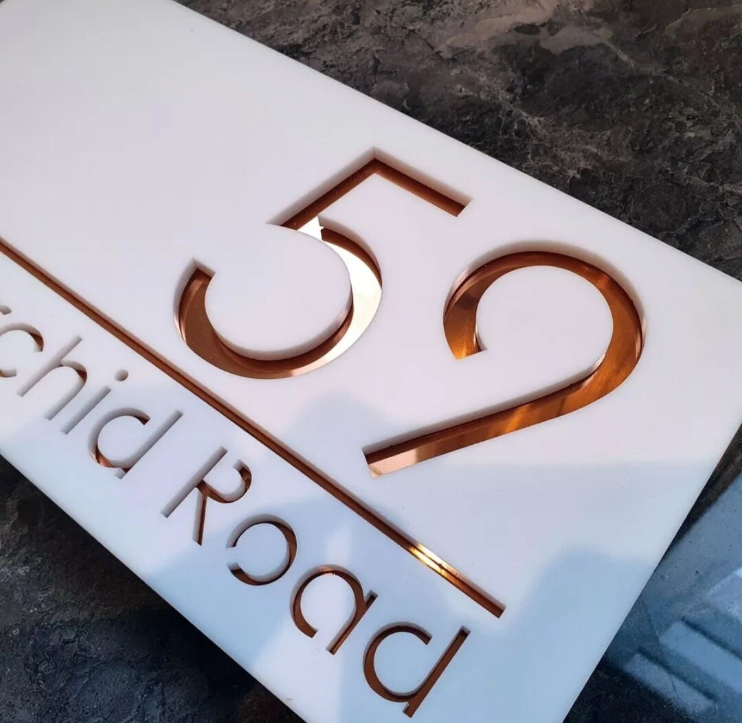 Door Number - Modern Door Number - Etsy