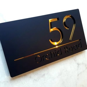Door Number - Modern Door Number - Etsy