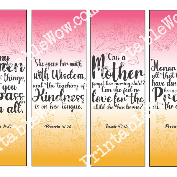 Mothers Day Bookmark - Etsy