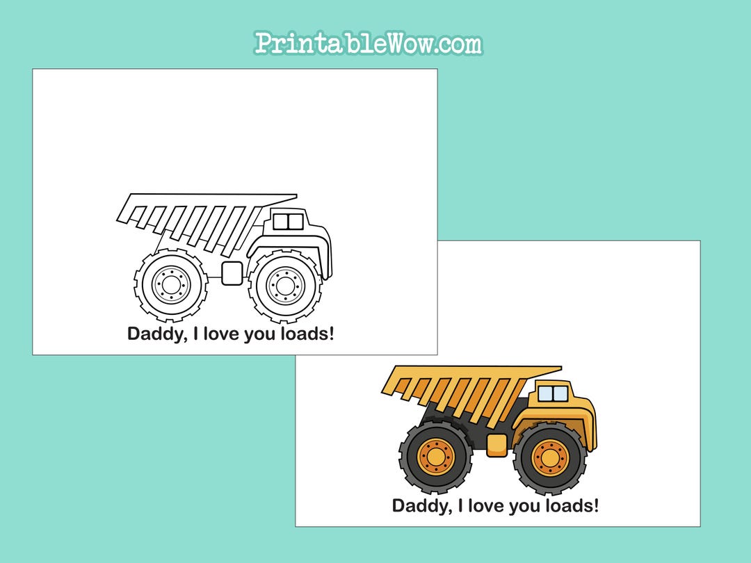 Truck Handprint Craft, Fathers Day Craft, Fathers Day Last Minute Gift ...