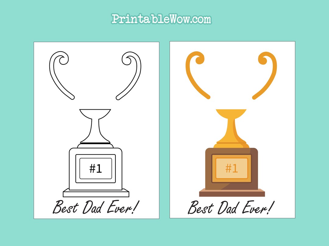 Winning Cup Handprint Craft, Fathers Day Craft, Fathers Day Last Minute ...