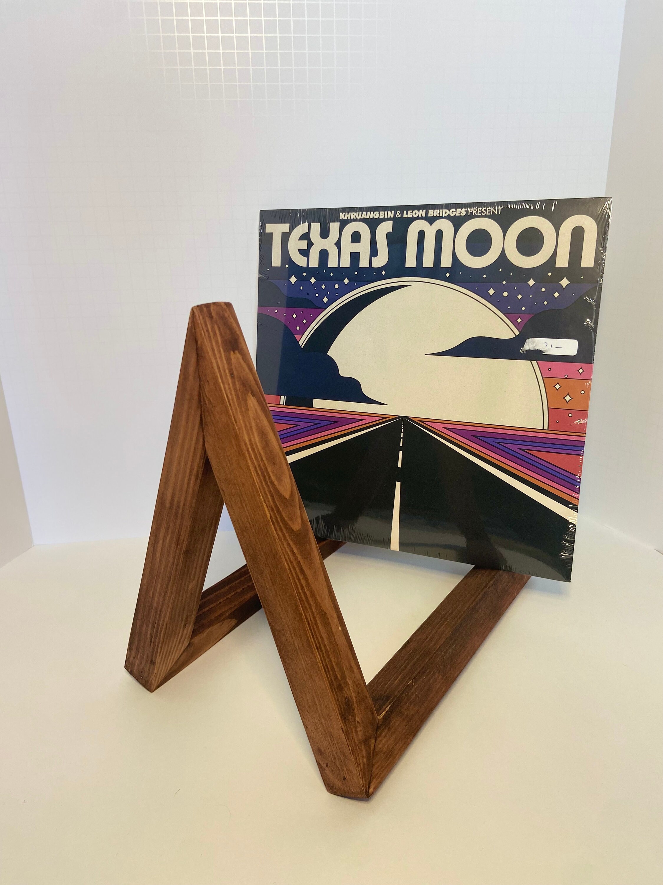 Brown Vinyl Record Storage and Display, Handmade From Reclaimed Wood ...