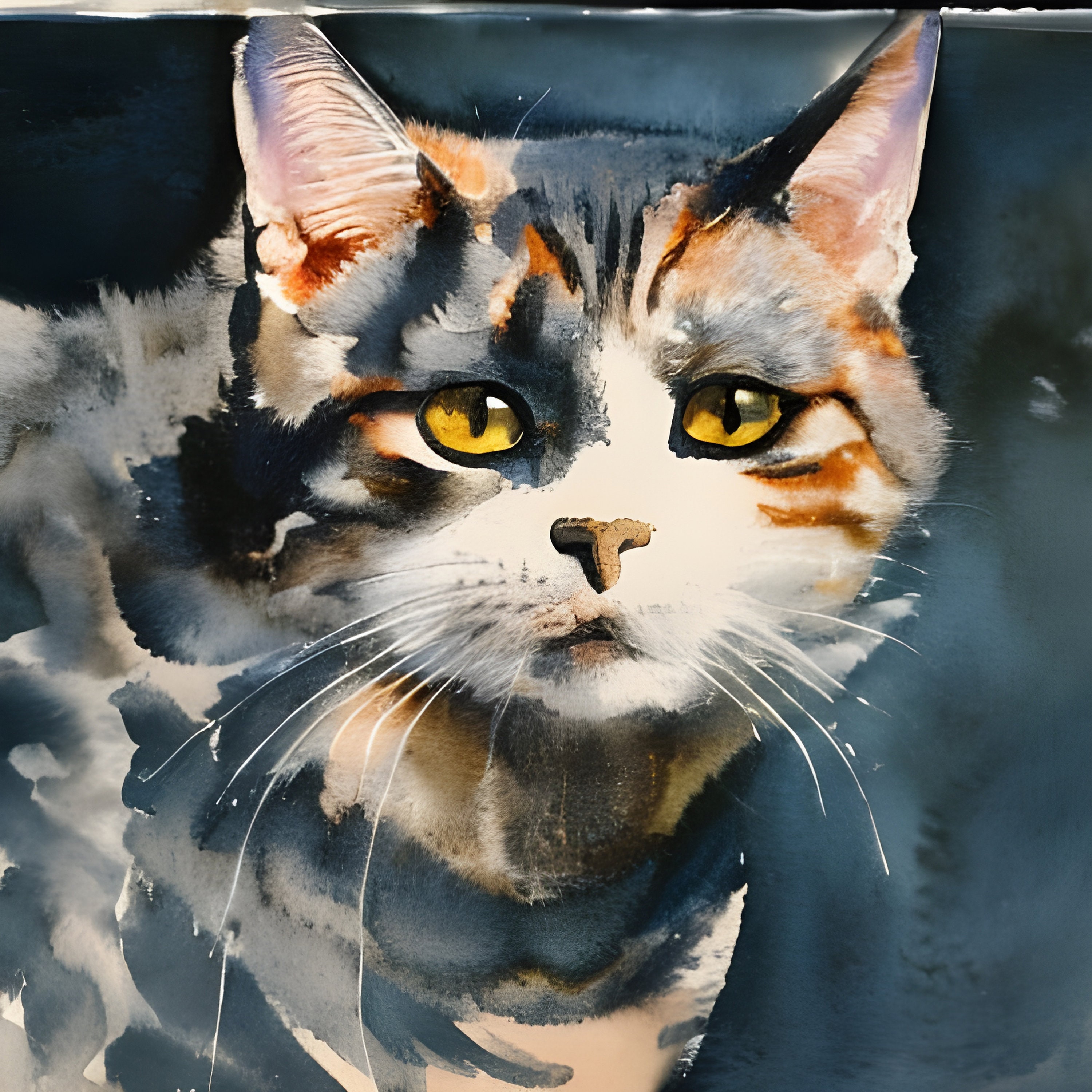 Watercolor Cat Instant Digital Download - Etsy