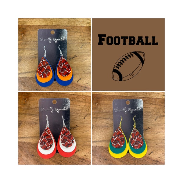 Nfl Teardrop Earrings - Etsy