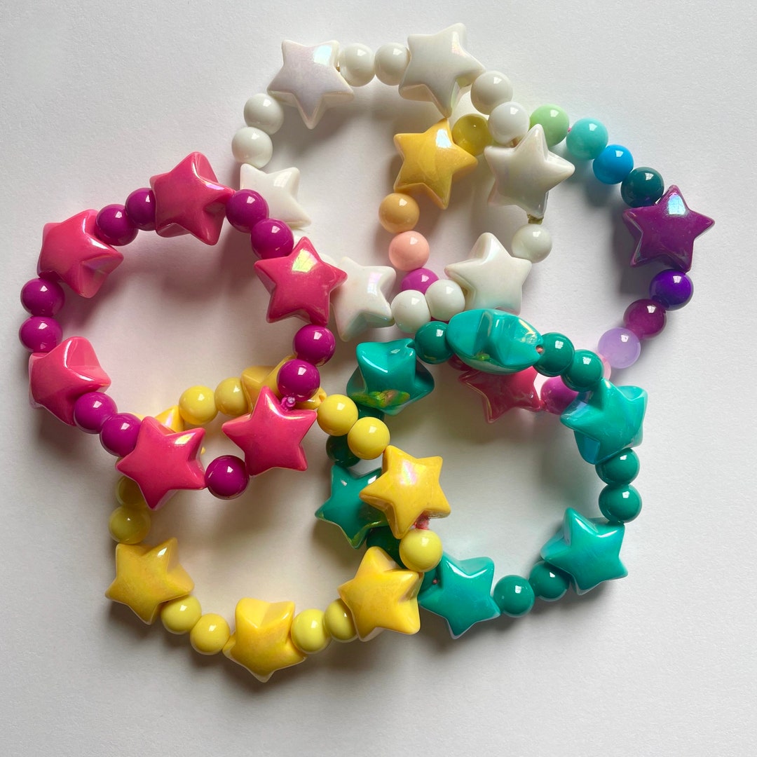 Beaded Star Bracelet - Etsy