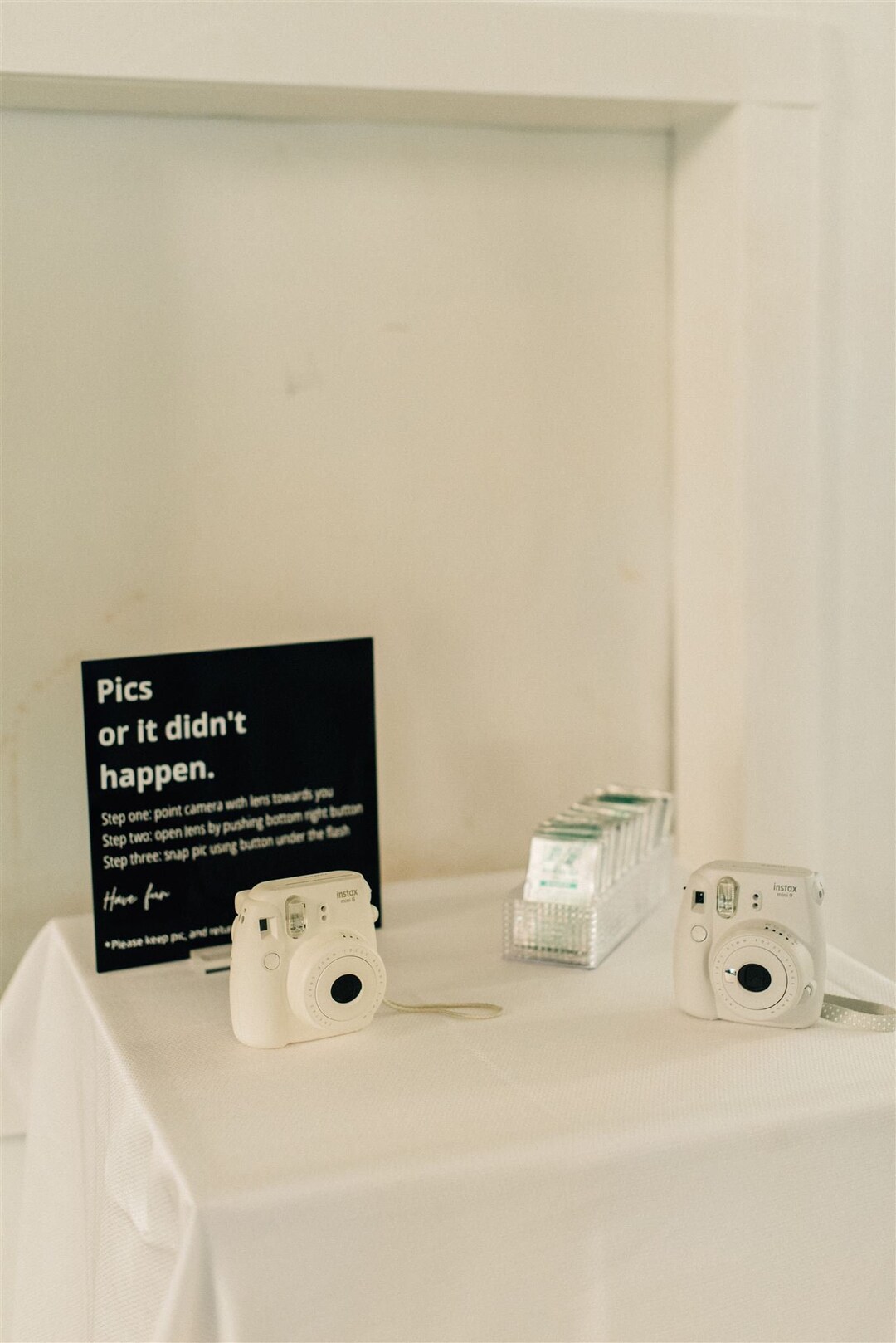 Wedding Polaroid Sign "pics or It Didn't Happen" (canva Template You ...