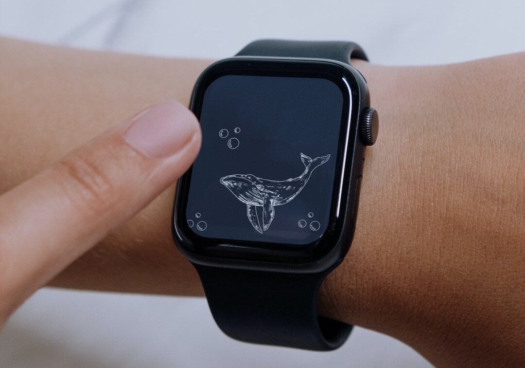 Blue Whale Apple Watch Face, Summer Apple Face, Apple Watch Wallpaper ...