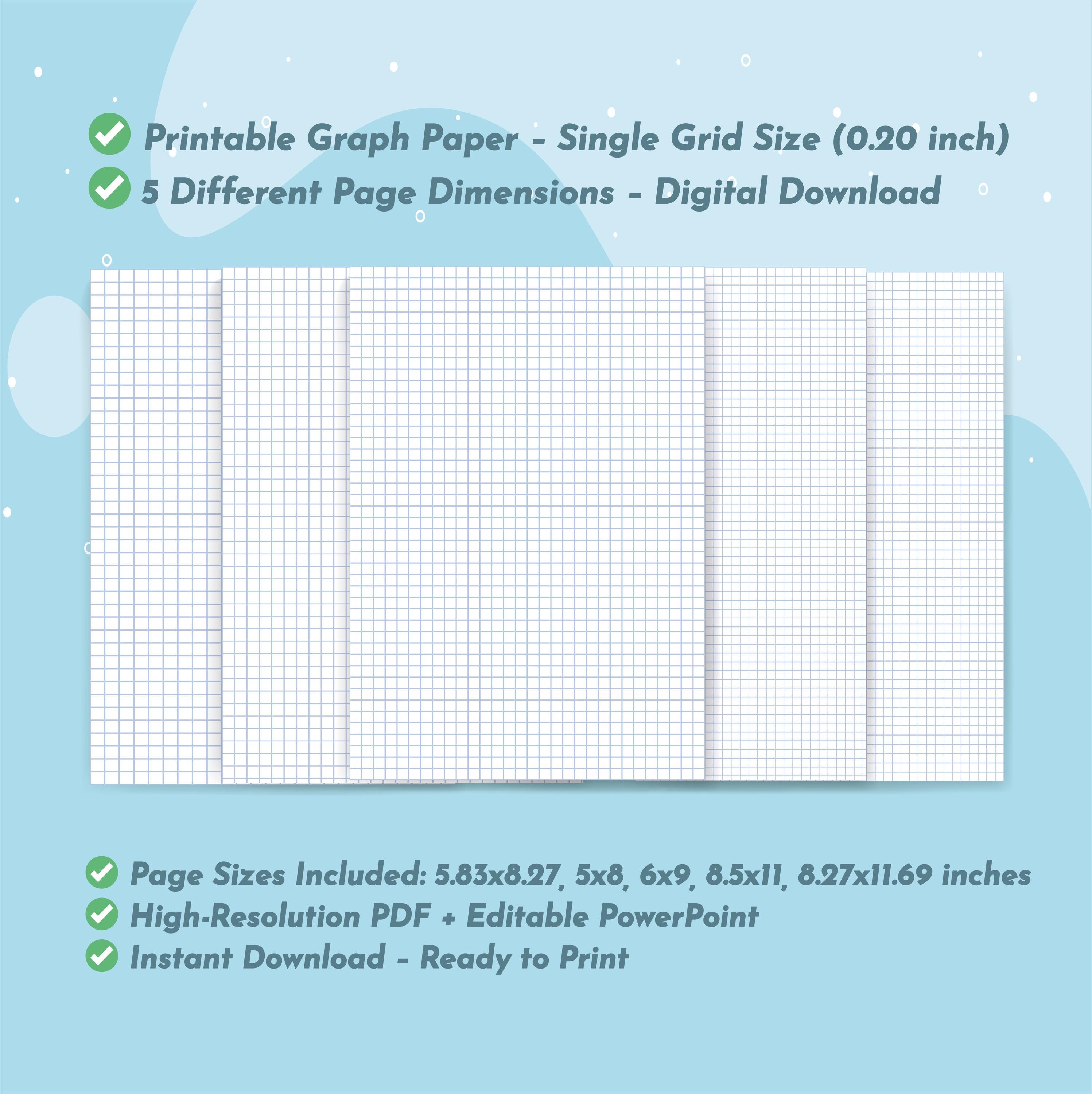 Printable Graph Paper, Graph Paper Bundle, Squared Paper, Templates ...