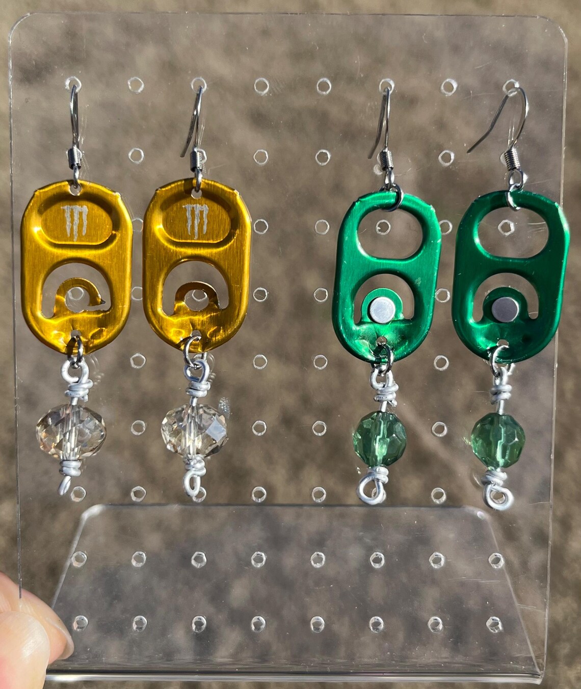 Can Tab Earrings | Pop | Soda | Silver | Up-cycled | Hypoallergenic - Etsy