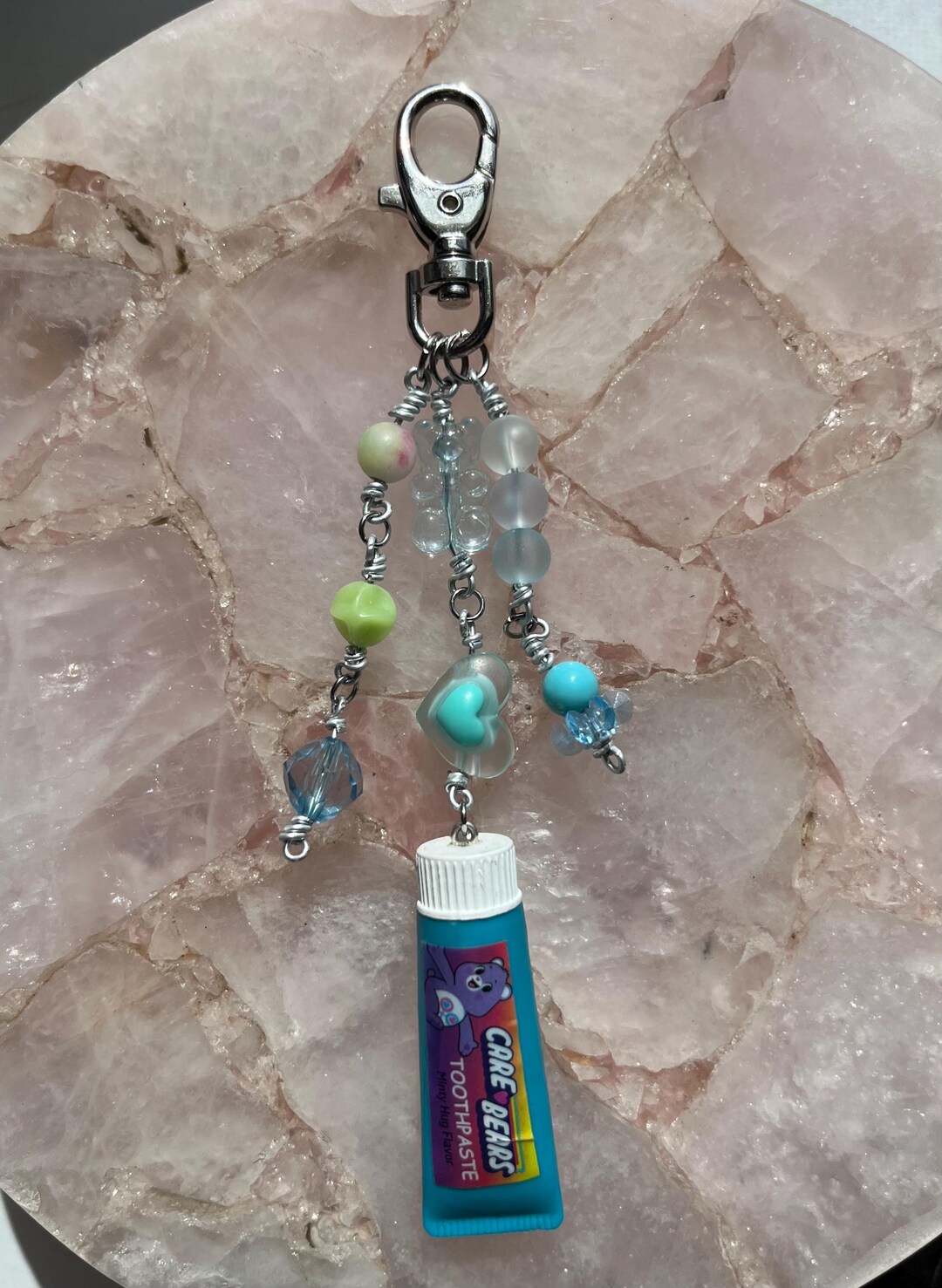 Care Bears Blue Toothpaste Beaded Keychain / Bag Charm | Share Bear ...