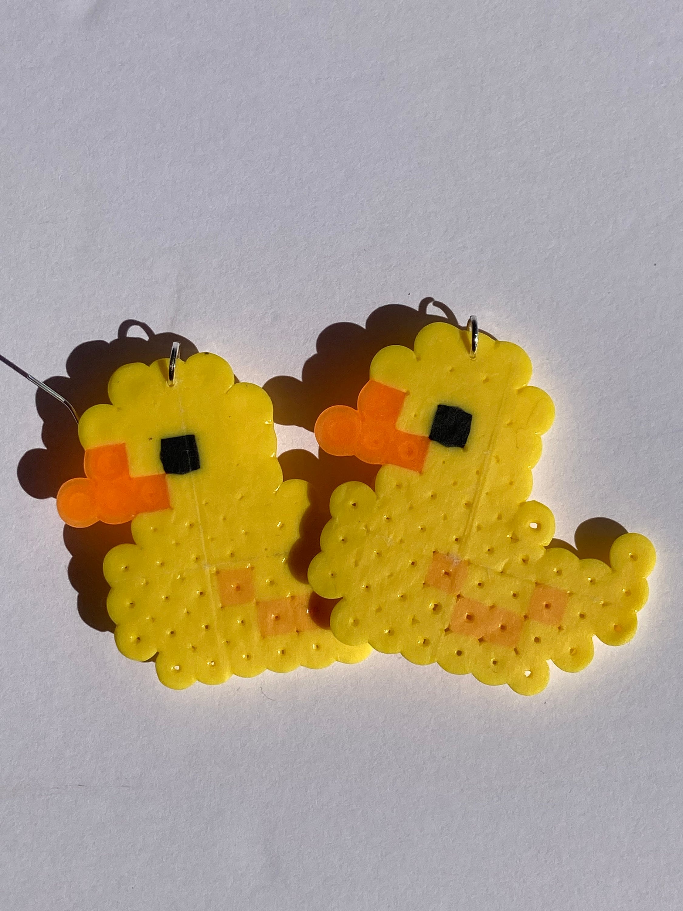 Duck Perler Bead Earrings - Etsy