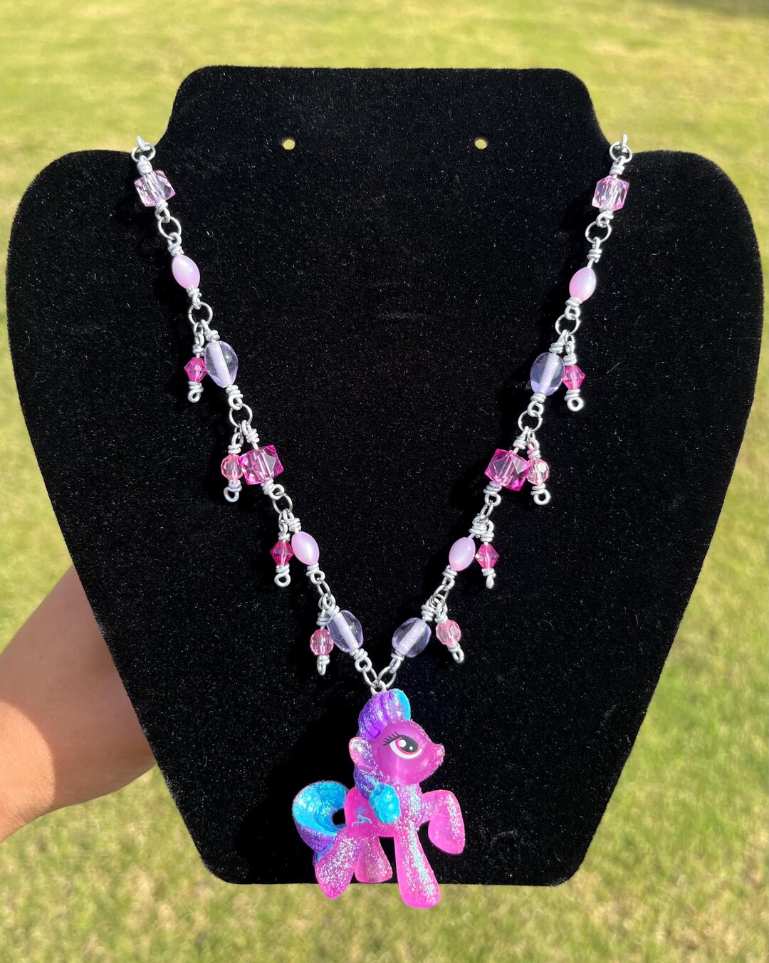 Purple Sparkle Pony Beaded Necklace | My Little Pony | MLP | Horse ...