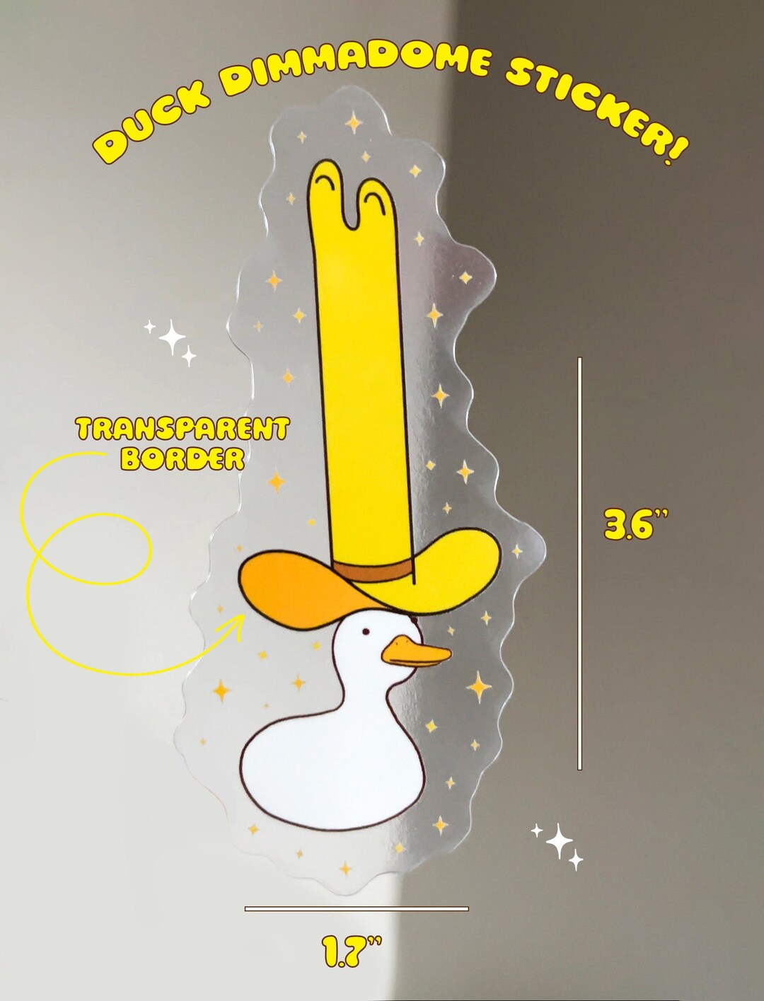 COWBOY DUCK STICKER| Cute Duck Sticker, Funny Duck, Cute Animal Sticker ...