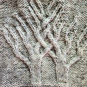 Large Tree of Life Knitted Blanket Pattern Detailed and Expanded - Etsy