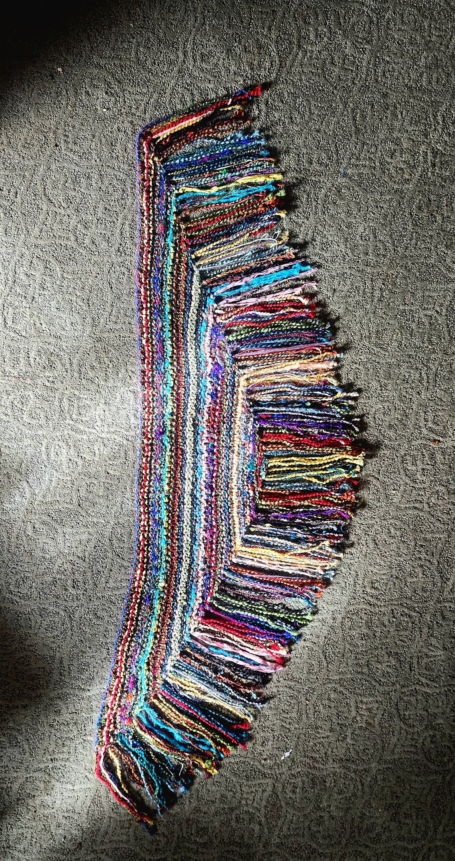 Triangle Boho Knitted Ribbon Shawl Exhilarating - Etsy