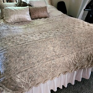 Large Tree of Life Knitted Blanket Pattern Detailed and Expanded - Etsy