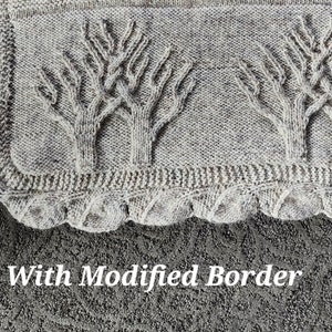Large Tree of Life Knitted Blanket Pattern Detailed and Expanded - Etsy