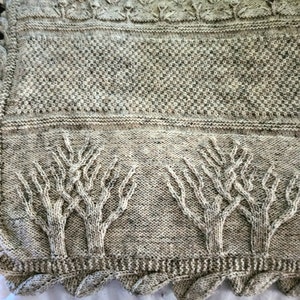 Large Tree of Life Knitted Blanket Pattern Detailed and Expanded - Etsy