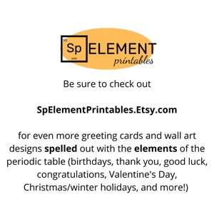 Periodic Table Valentines PRINTABLE Science Classroom Valentine Kids ...