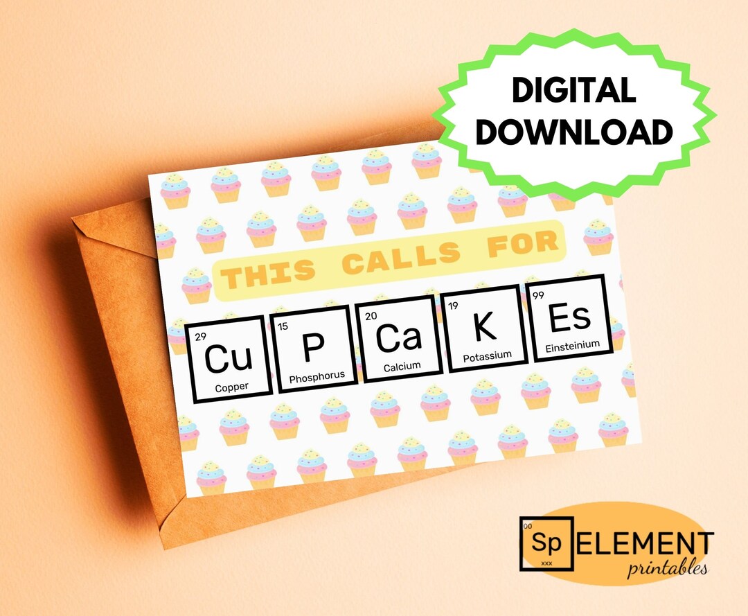 Science Birthday Card, Party Invitation, Congratulations PRINTABLE ...