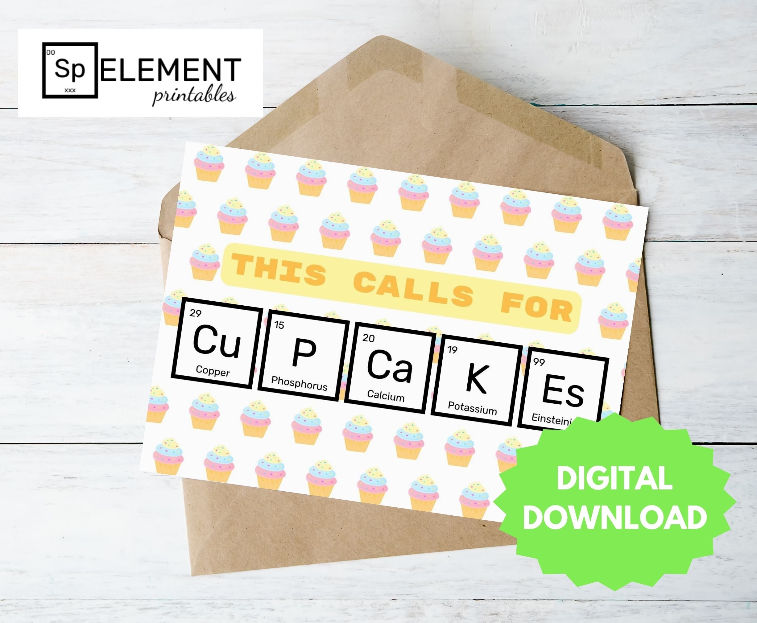 Science Birthday Card, Party Invitation, Congratulations PRINTABLE ...