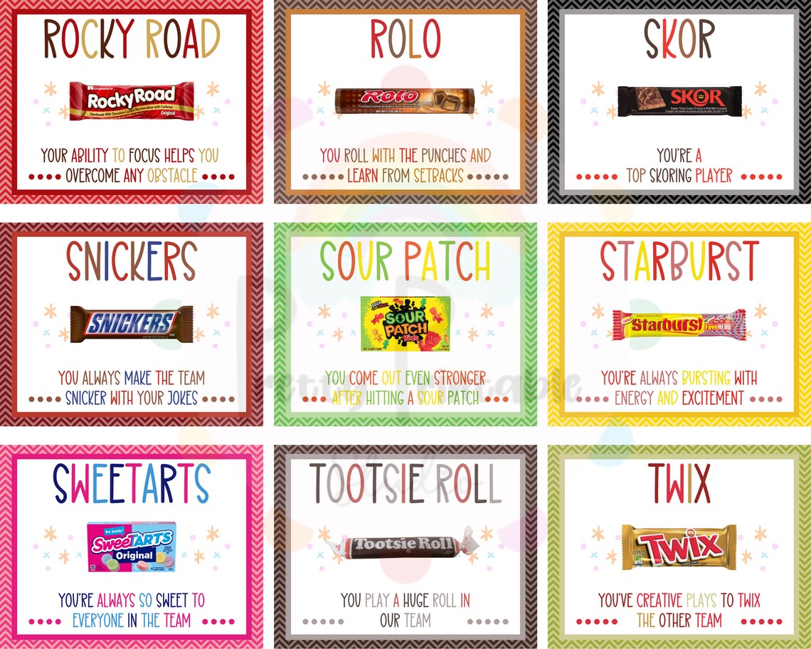 Volleyball Candy Bar Awards at Tarah Gordon blog