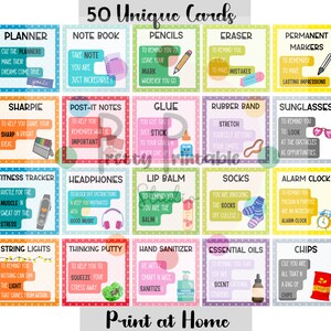 College Care Package - College Gift Tag - College Survival Kit ...