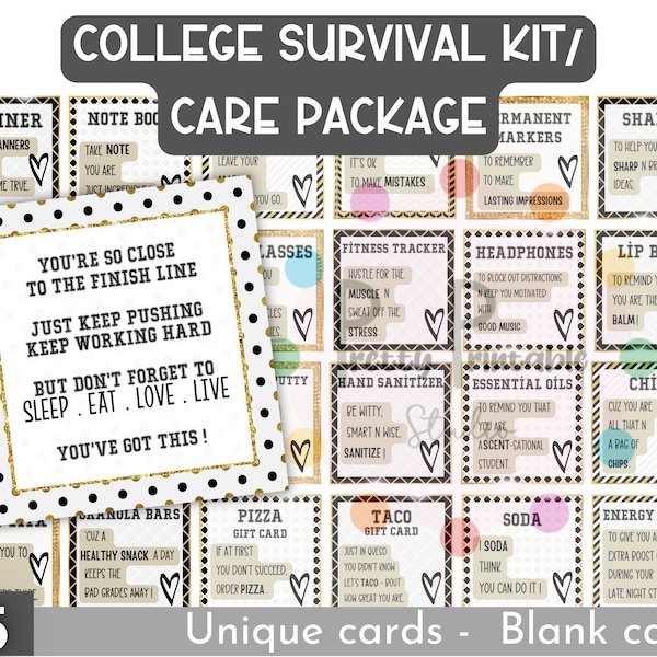High School Survival Kit Printable - Etsy