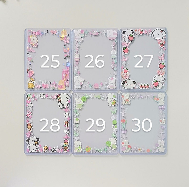 Cute Premade Decorated Toploaders | Toploader Deco - Etsy