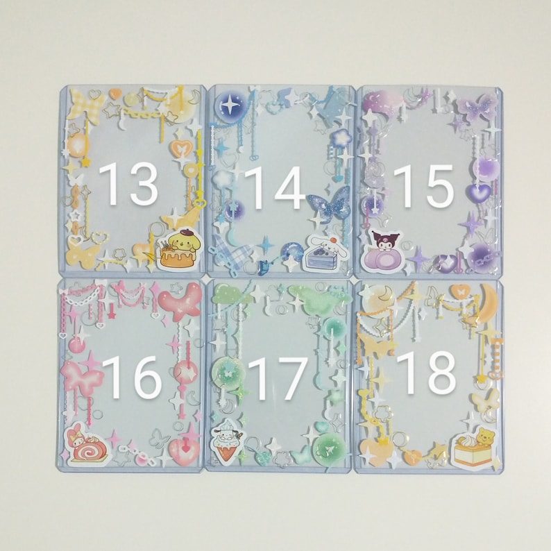 Cute Premade Decorated Toploaders | Toploader Deco - Etsy