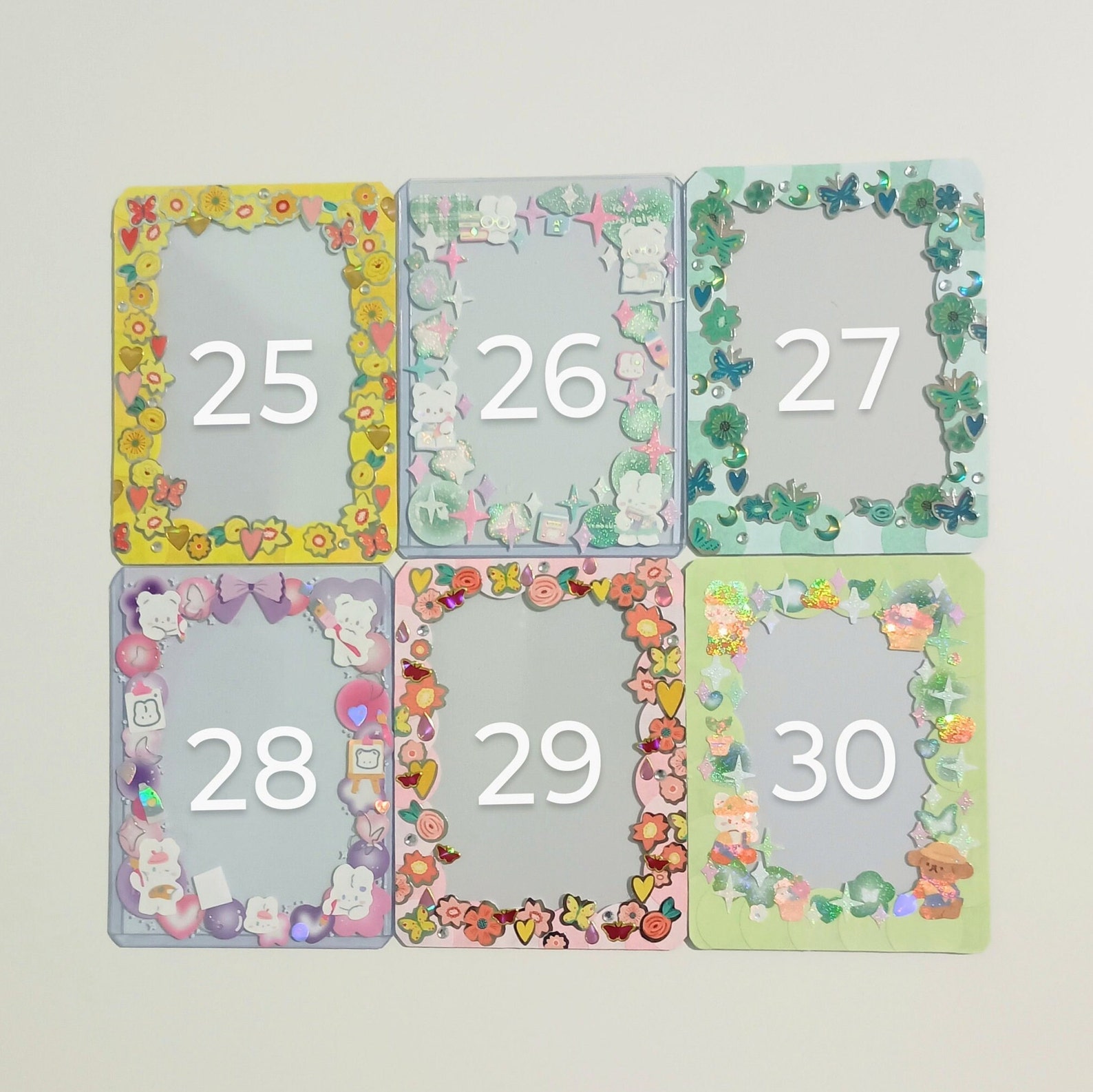 Cute Premade Decorated Toploaders | Toploader Deco - Etsy
