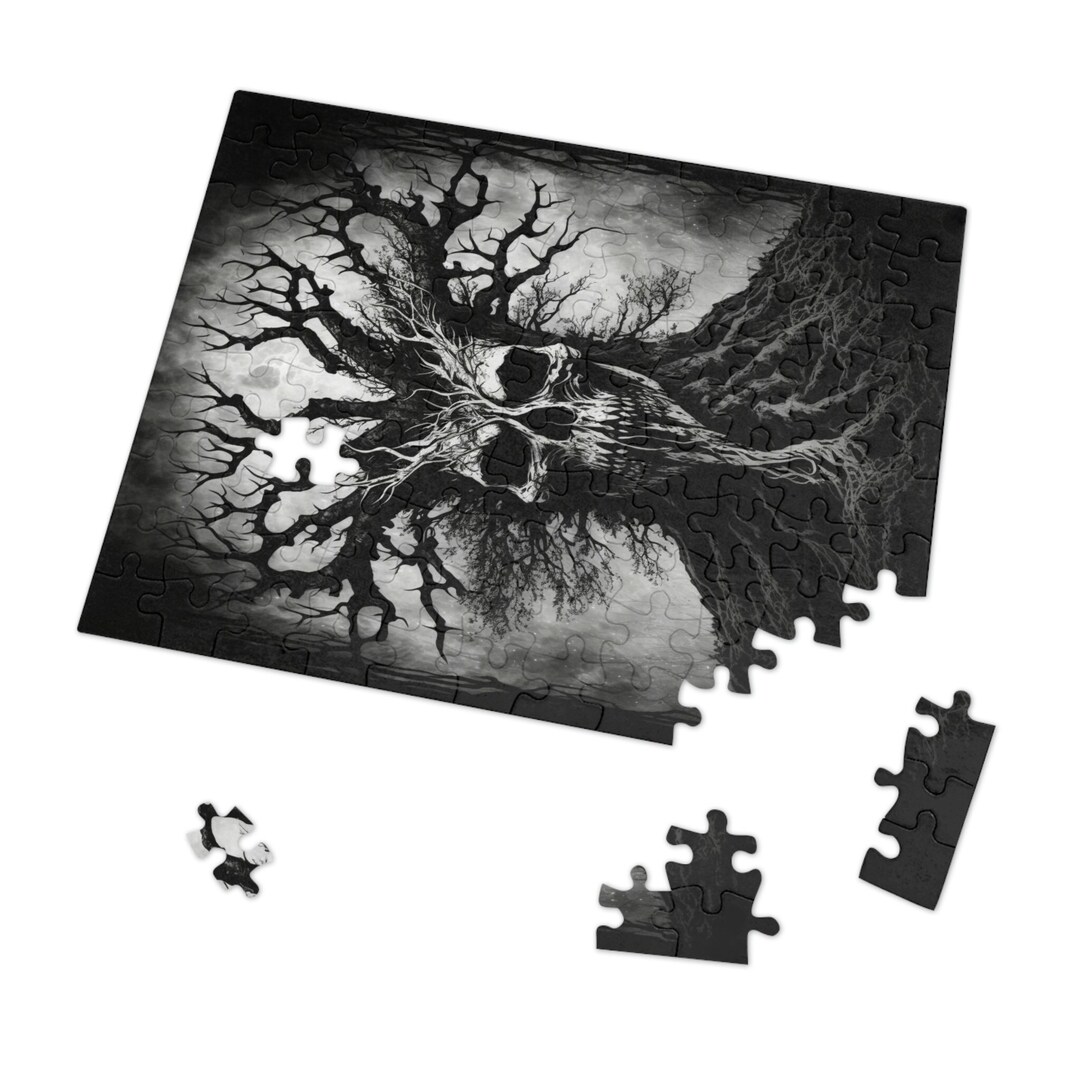 Dark Tree of Life Unique Jigsaw Puzzle, 252, 500, 1000 Piece Folklore ...