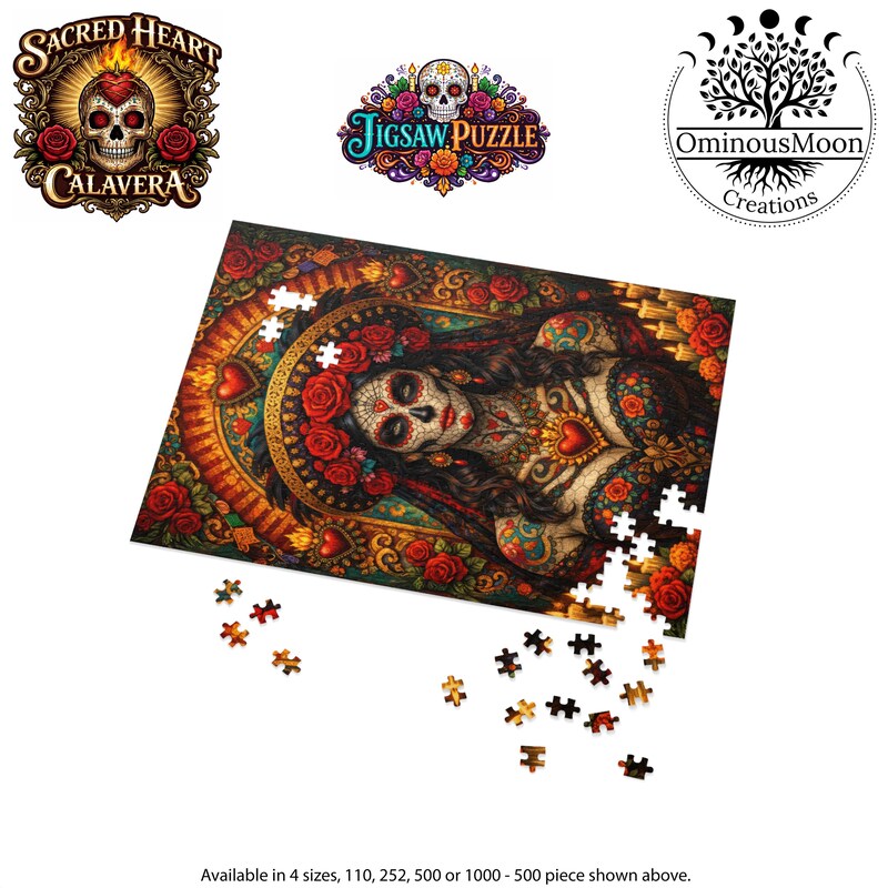 Sugar Skull Puzzle - Etsy