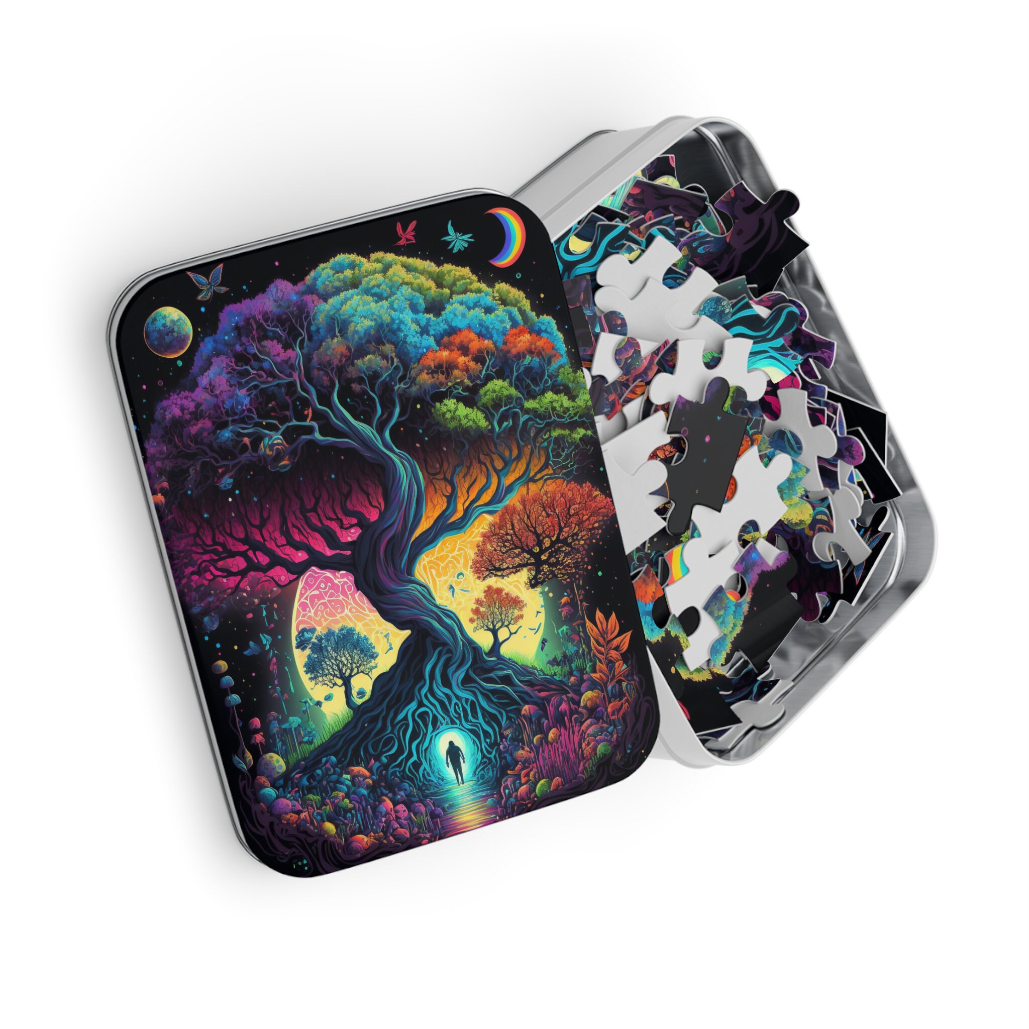 Trippy Tree of Life Unique Jigsaw Puzzle 110 252 - Etsy