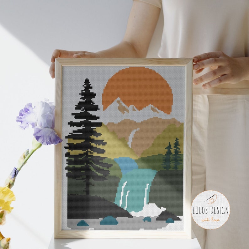 Sunset Cross Stitch Pattern - Etsy