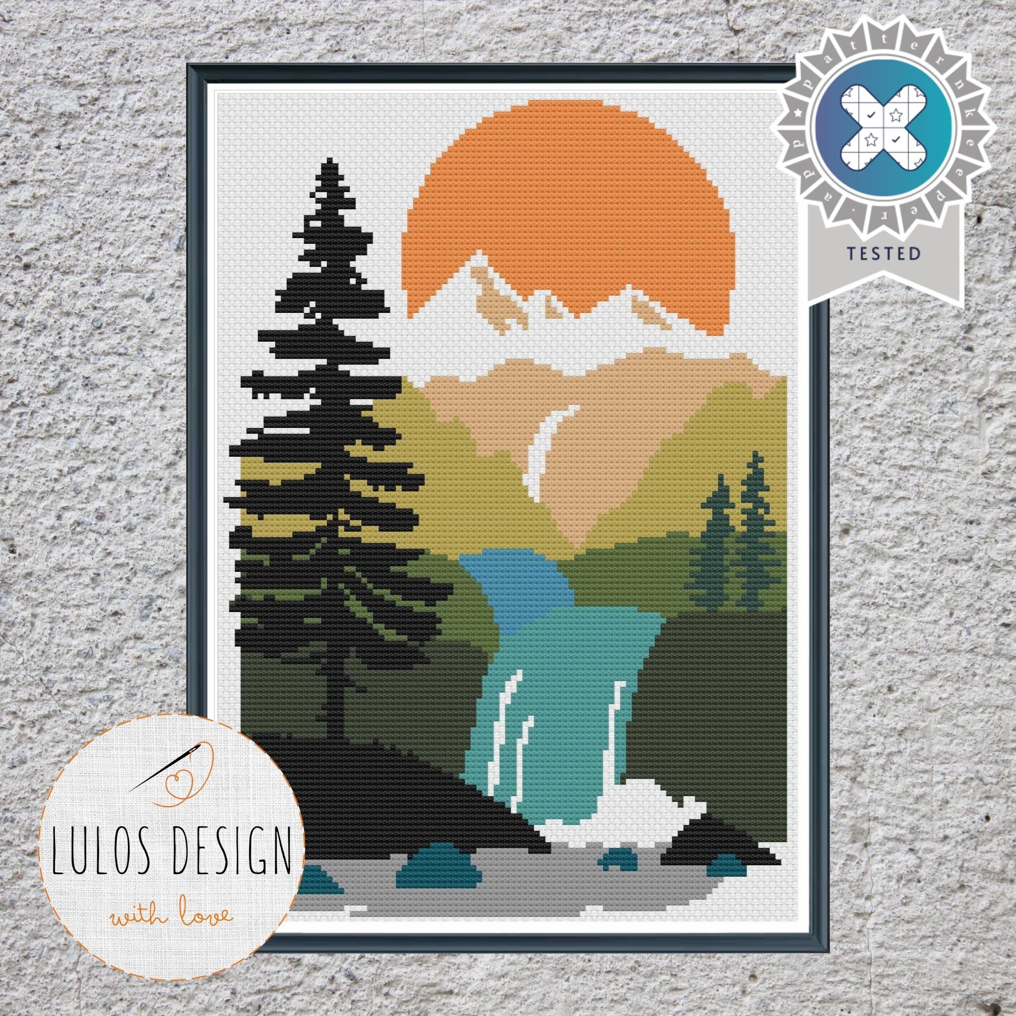 Sunset Cross Stitch Pattern - Etsy