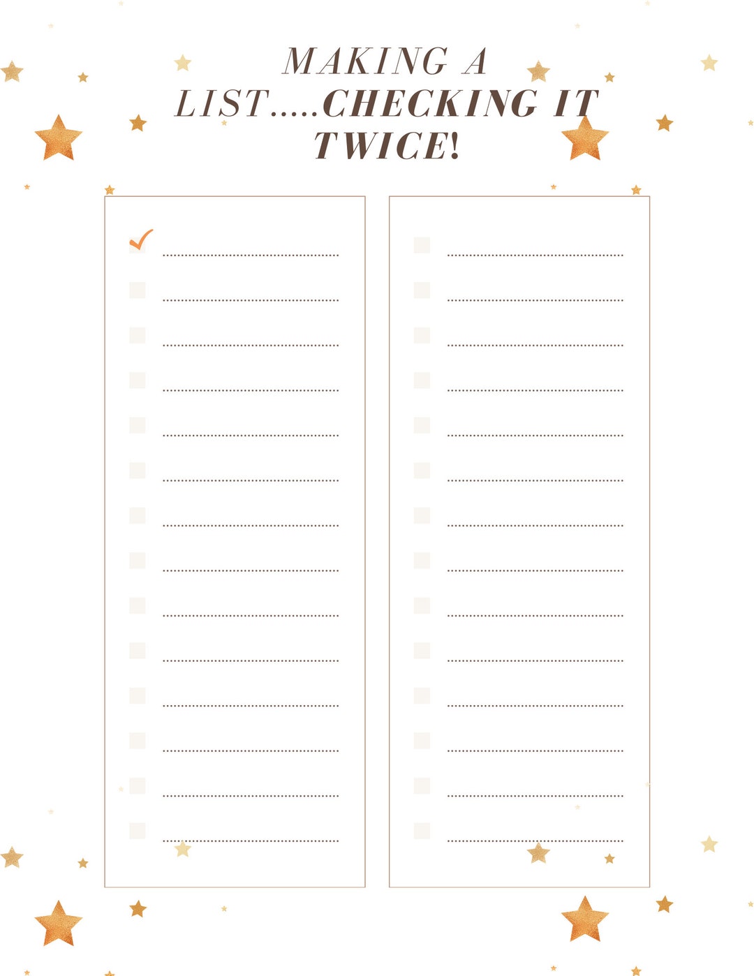 Making A List..... Checking It Twice, Digital PDF Download - Etsy