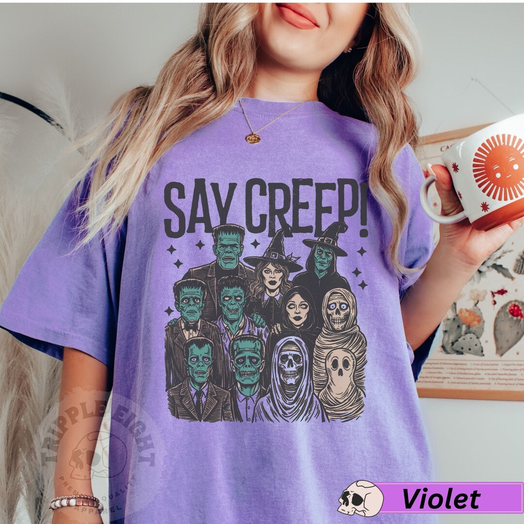 Say creep Classic Halloween Horror Monster, Friends Taking Selfie Funny ...