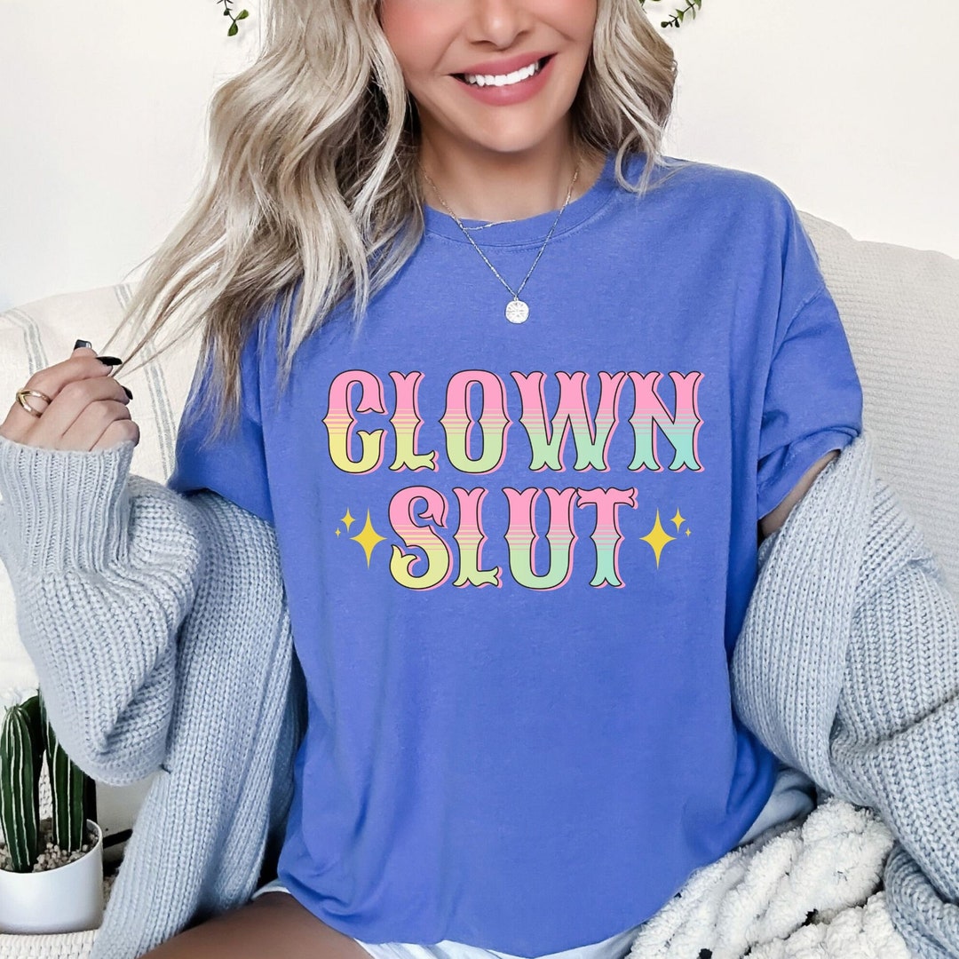 Clown Tee, Born to Clown, Aesthetic Shirt, Clowncore Shirt, Clown Shirt ...