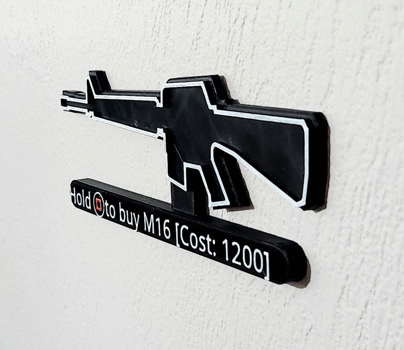Call of Duty Zombies M16 Wall Buy Gun Video Game Black Ops BO1 - Etsy ...