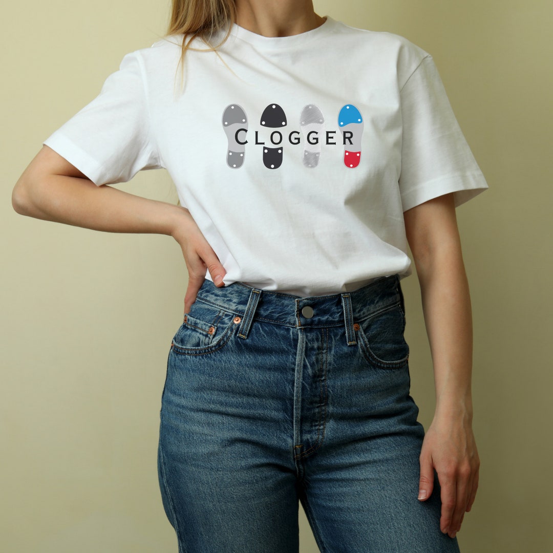 I Love Clogging, I Love to Dance, Flat Footing Tee, Appalachian Buck ...