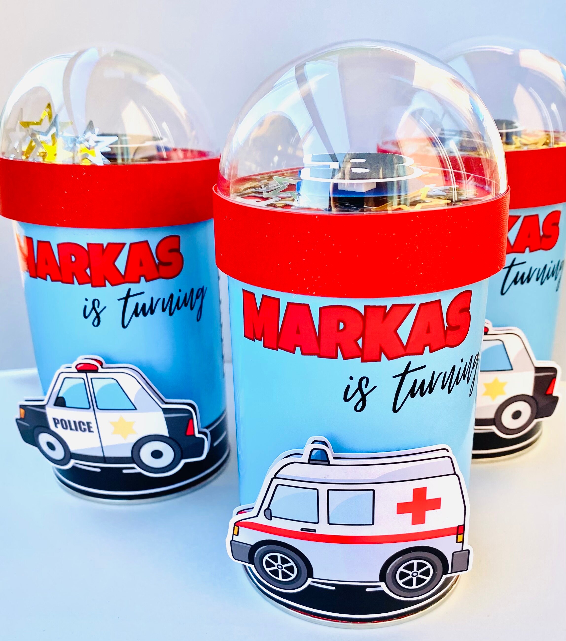 Handmade Rescue Vehicles Themed Pringles Decorations for an Epic ...