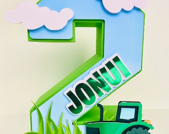 Farm Animal Tractor Barn Cupcake Toppers. Farm Theme. Birthday - Etsy